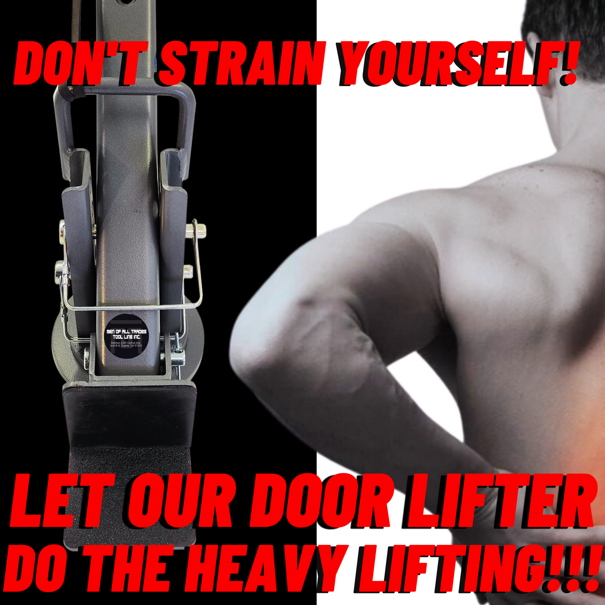 Men of All Trades Door Lifter Tool Makes Door Installations Easy: Say ...