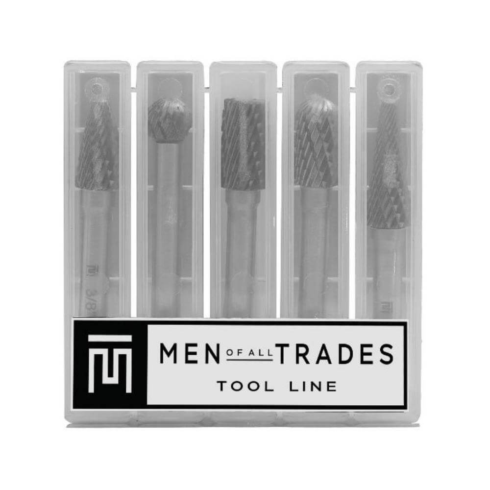 MT Tool Line 5 PIECE CARBIDE BURRS — Men of All Trades Tool Line